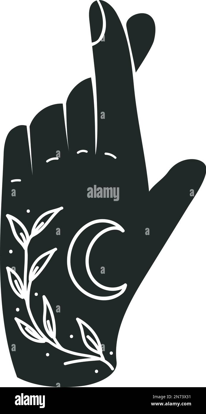 hand esoteric colorless Stock Vector Image & Art - Alamy