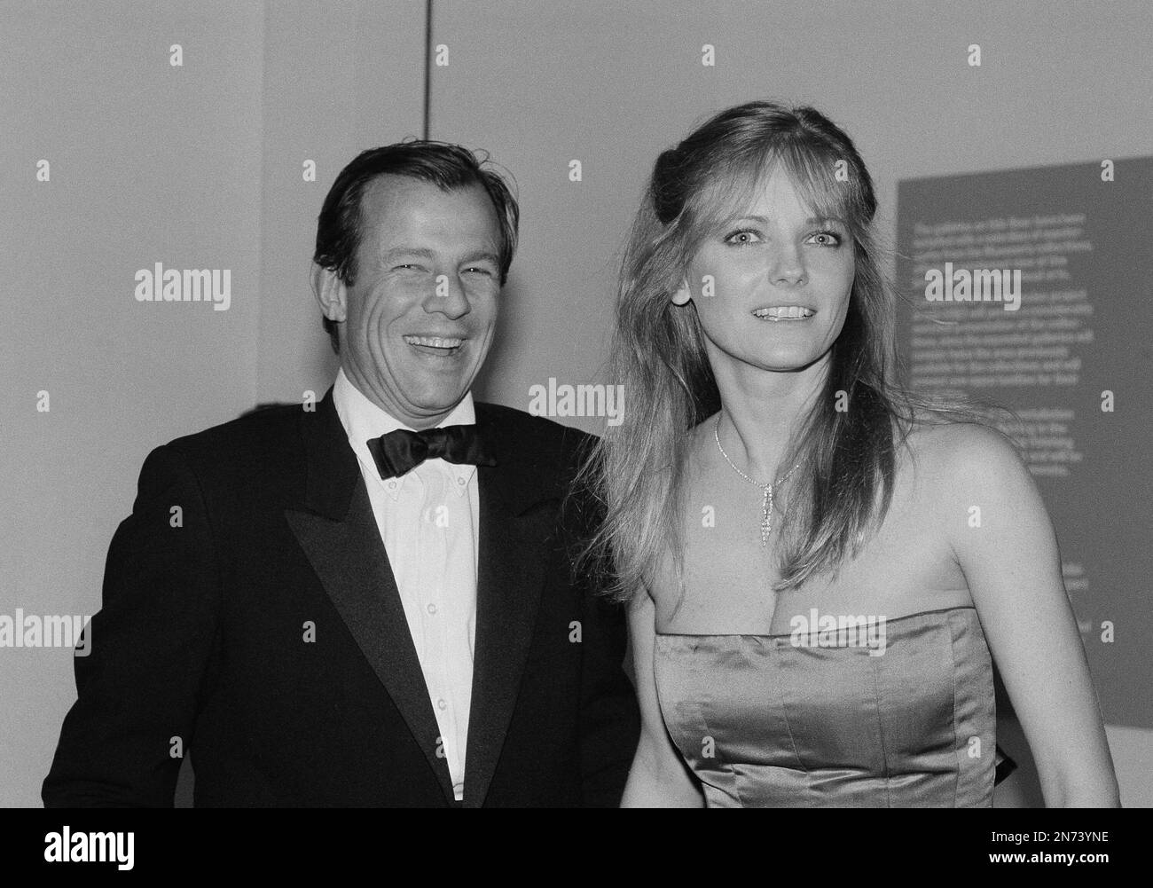 Model Cheryl Tiegs, right, with fashion designer Halston at an 80th ...