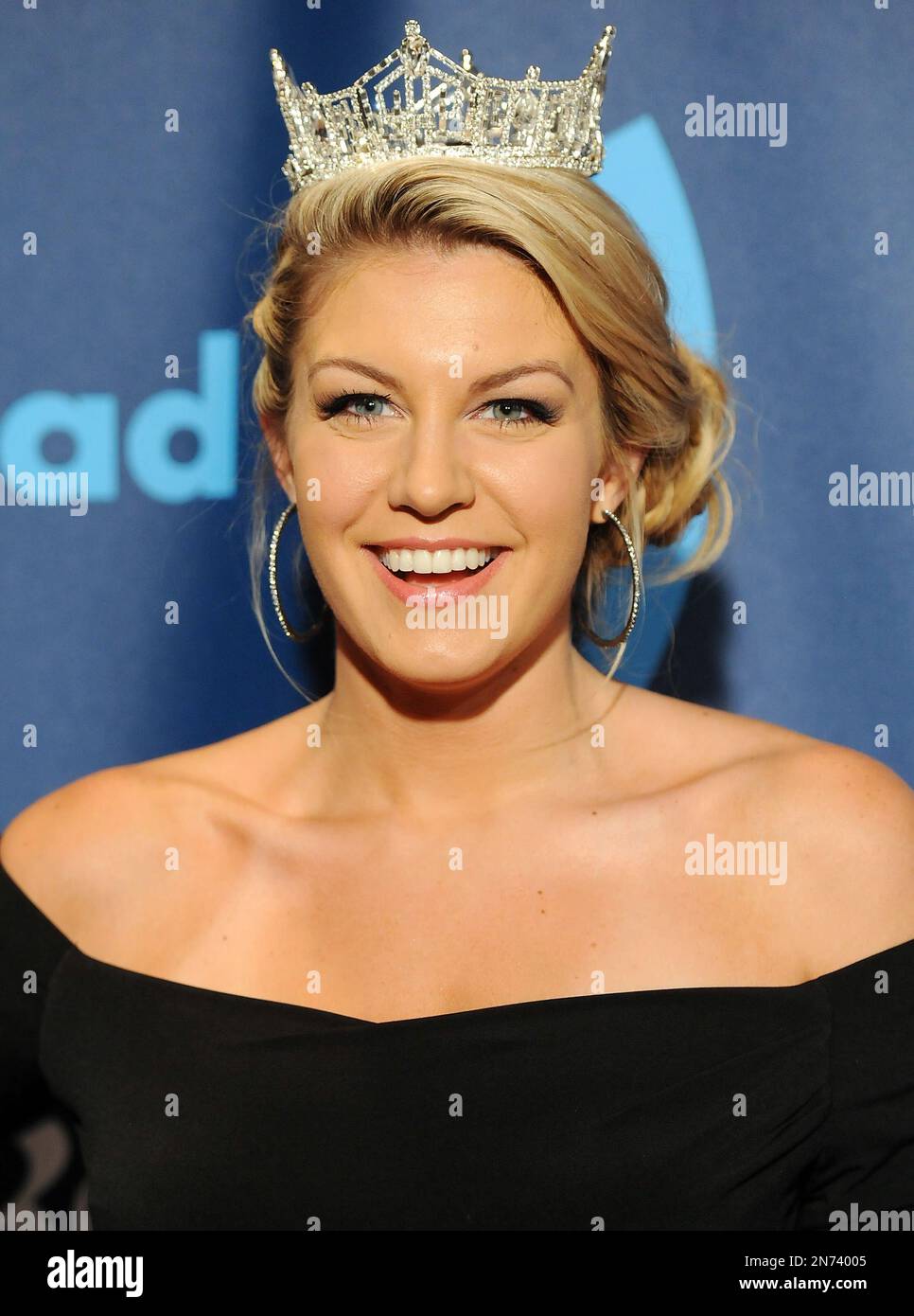 Miss America Mallory Hagan attends the 24th Annual GLAAD Media Awards ...