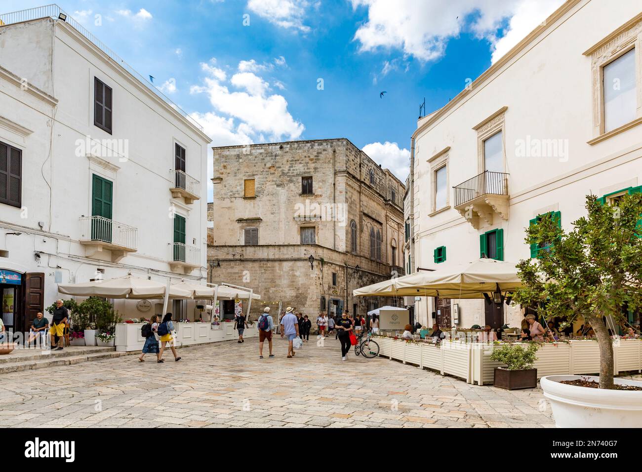 Old Town, Polignano a Mare, Puglia, Southern Italy, Italy, Europe Stock ...
