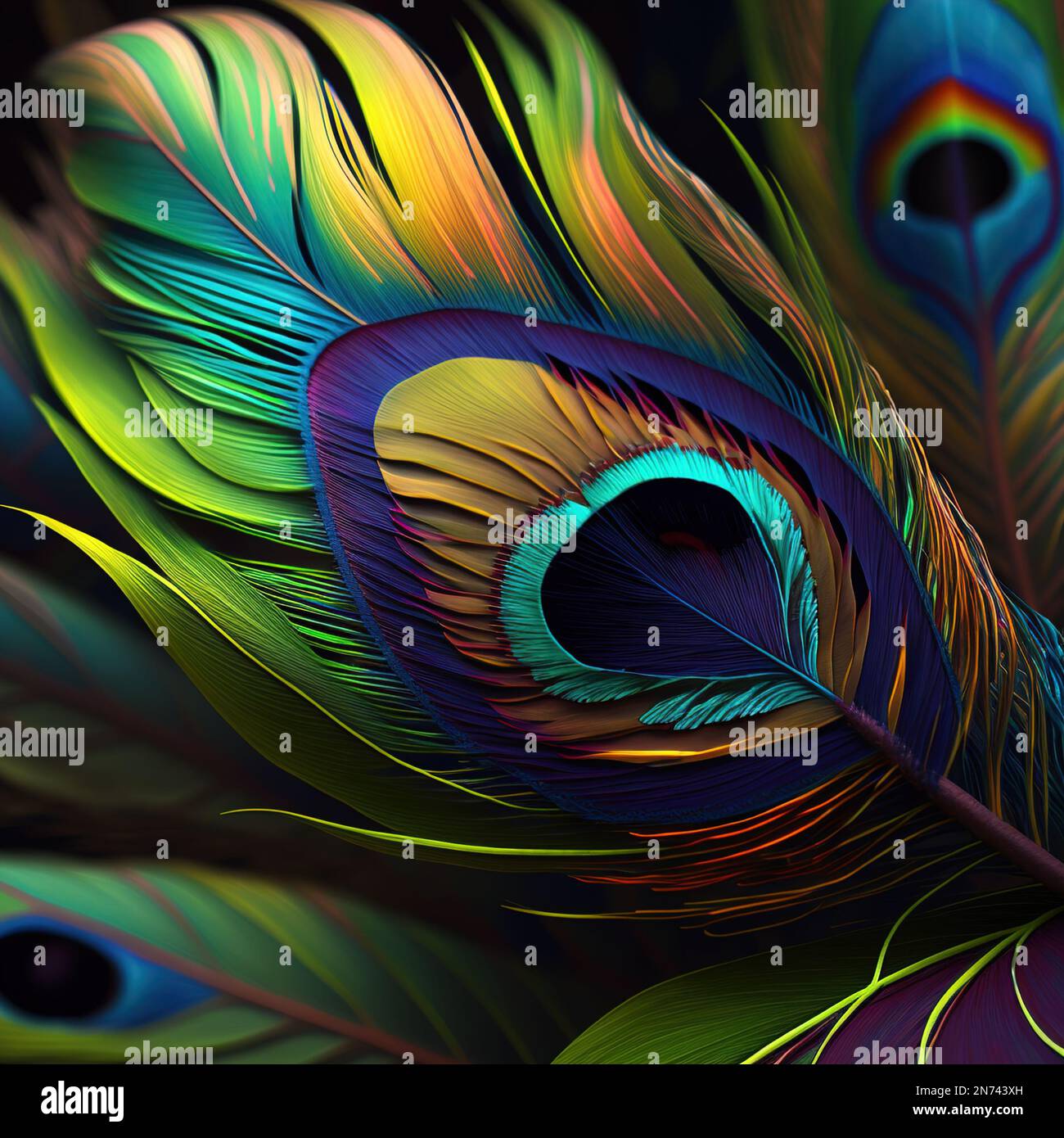 Peacock feather boa hi-res stock photography and images - Alamy