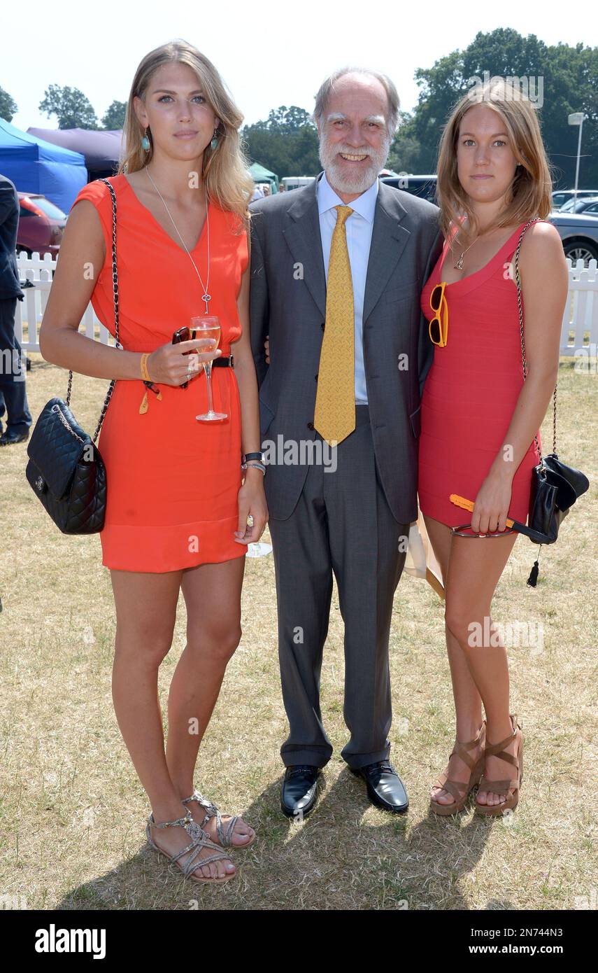 Sabrina Percy, Lord Cowdray and Emily Pearson and attends the Veuve ...