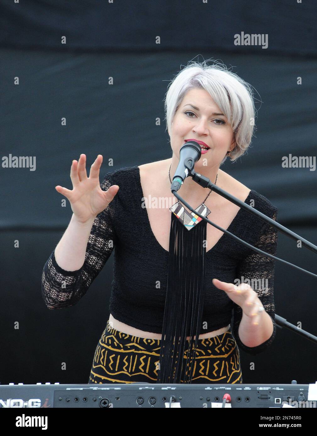 Elle Rae performs live at Street Food Cinema featuring Mean Girls at ...