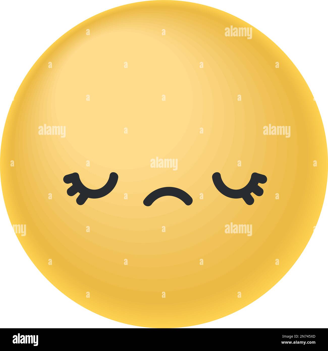 pensive emoticon social media Stock Vector Image & Art - Alamy