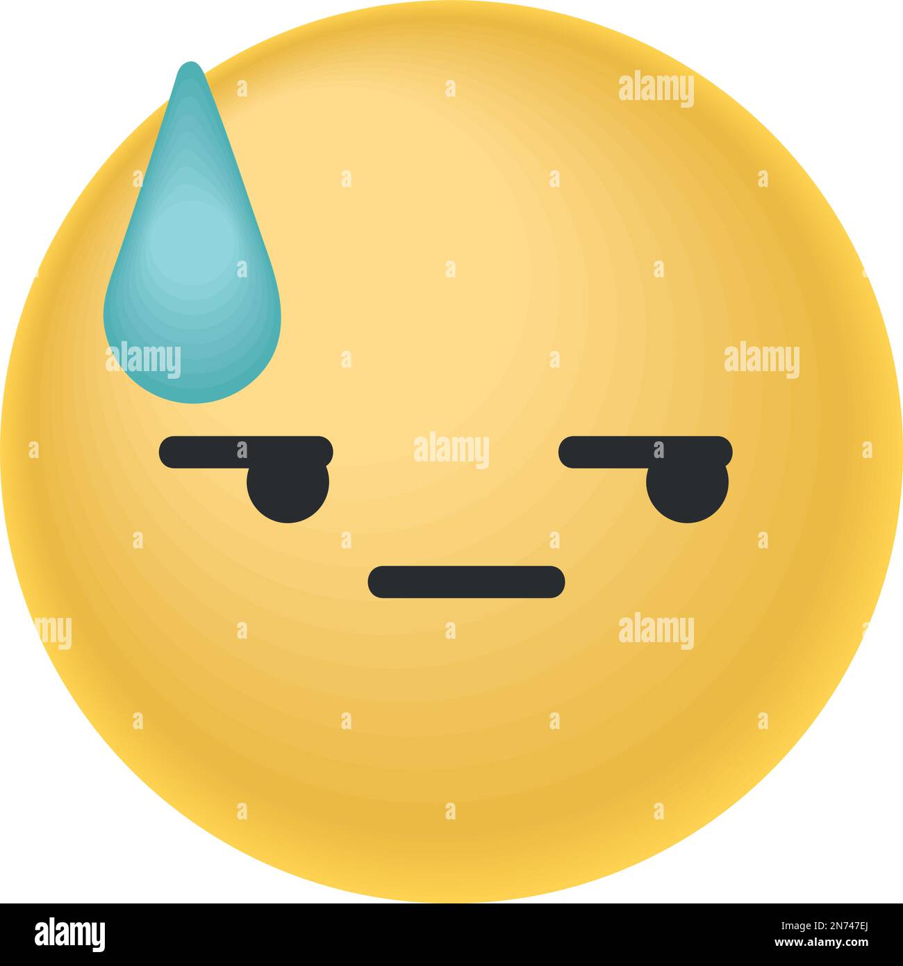 sweat emoji social media Stock Vector Image & Art - Alamy