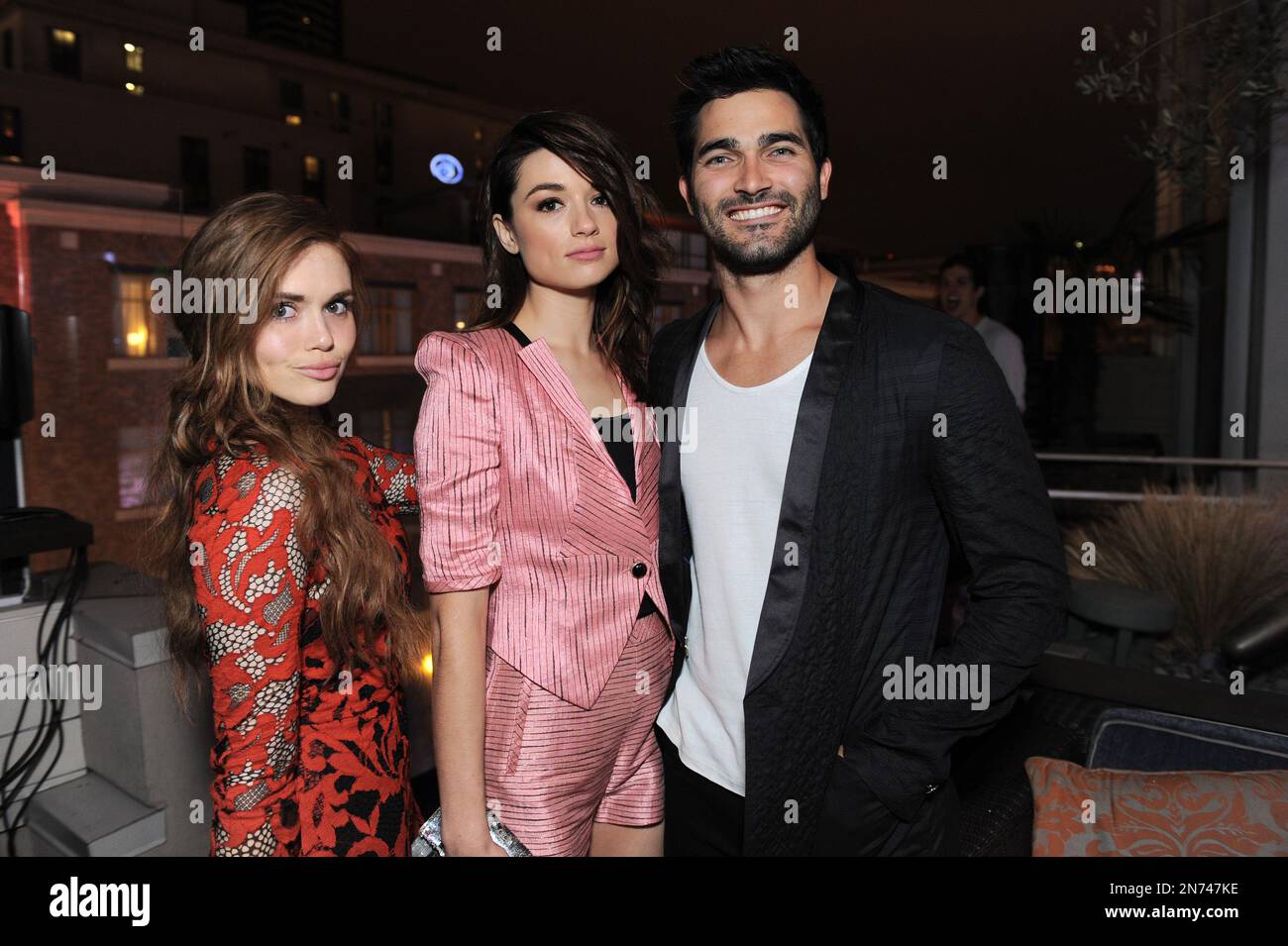EXCLUSIVE - From left, actors Holland Roden, Crystal Reed and Tyler ...
