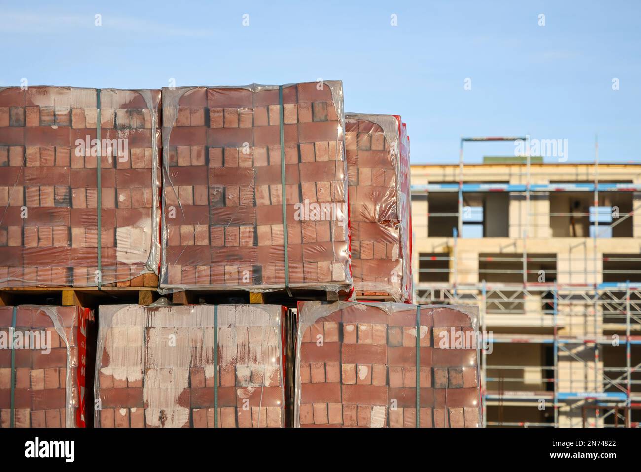 Bedburg, North Rhine-Westphalia, Germany - building material, clinker ...
