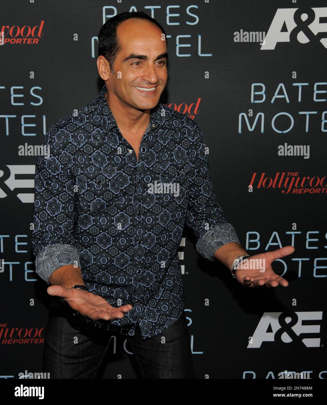 Actor Navid Negahban arrives at the "The Bates Motel Party" presented ...