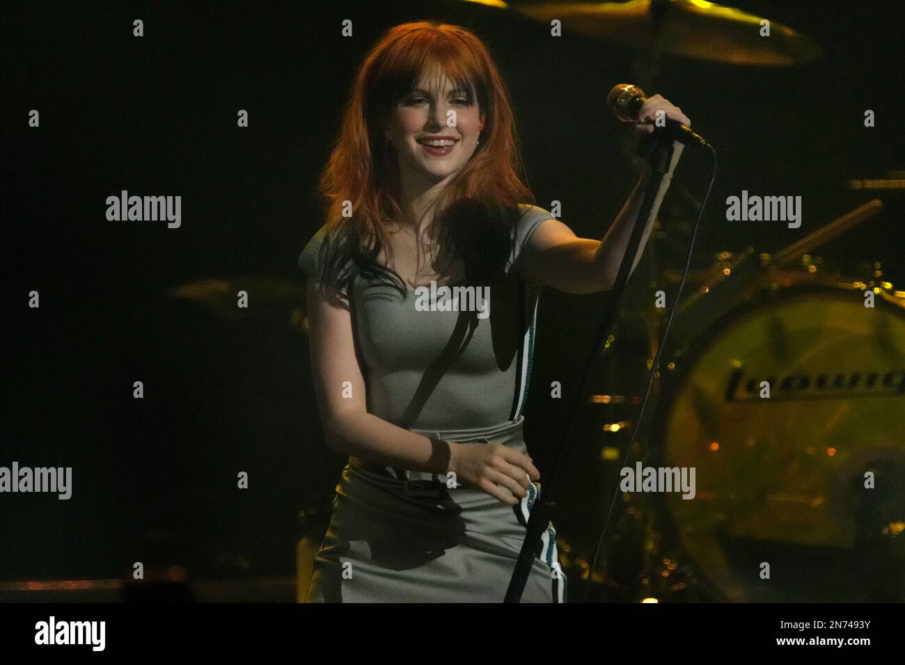 Hayley Williams of Paramore performs at the Bud Light Super Bowl Music ...