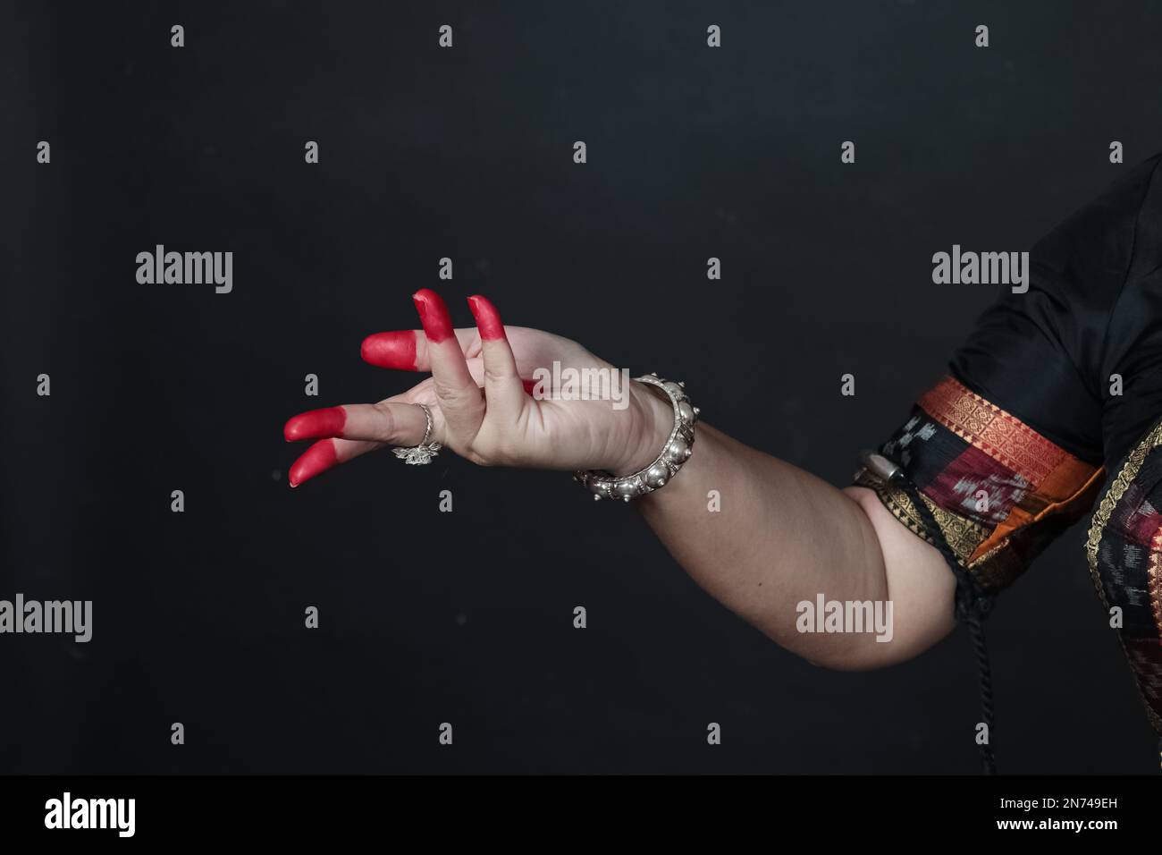 A Close up of Hand gestures of an Odissi dancer, Indian classical dance ...