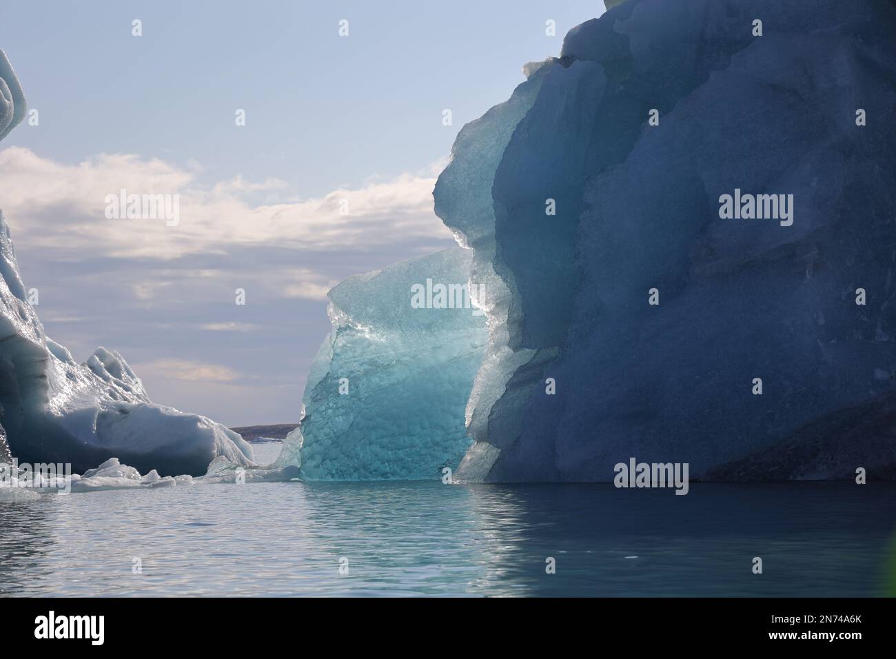 A landscape view of an iceberg Stock Photo - Alamy
