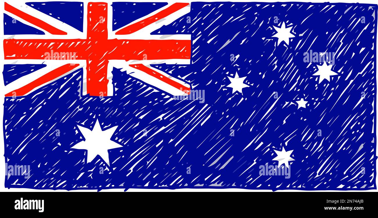 Flag Color Pencil Sketch Illustration Vector Stock Vector Image & Art ...