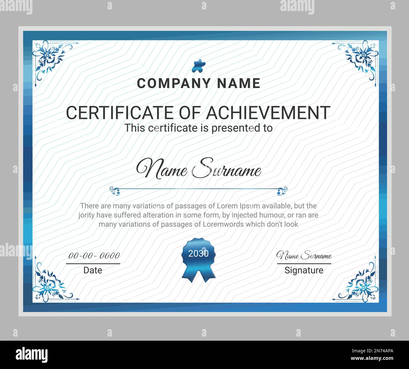 Student certificate Stock Vector Images - Alamy