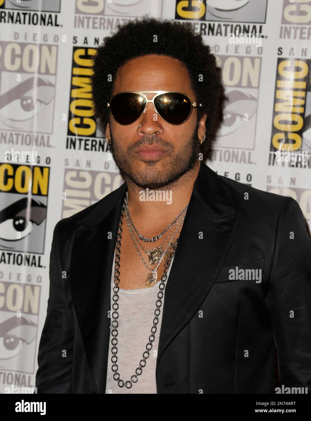 Lenny Kravitz attends the "The Hunger Games Catching Fire" press line ...