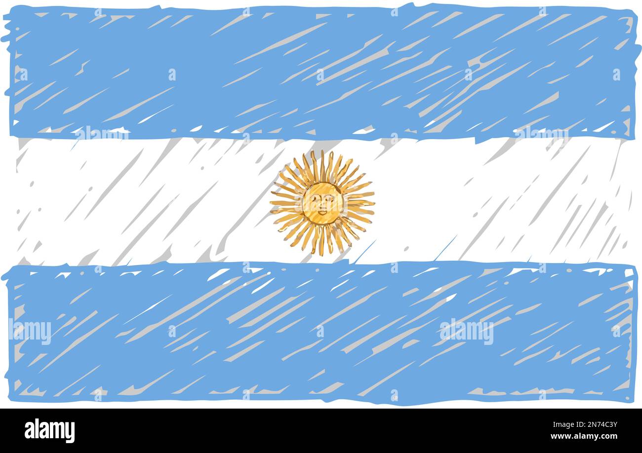 Flag Color Pencil Sketch Illustration Vector Stock Vector Image & Art ...