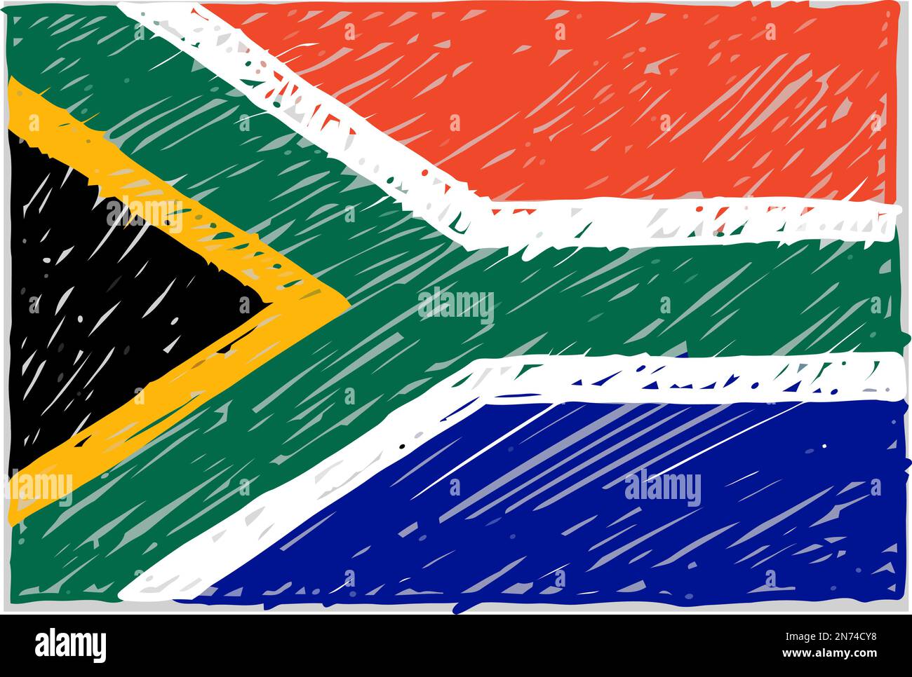 Flag Color Pencil Sketch Illustration Vector Stock Vector Image & Art ...