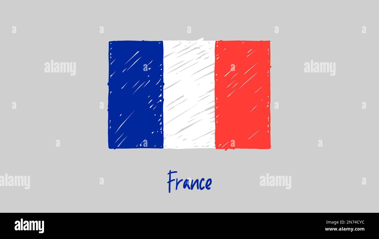 Flag Color Pencil Sketch Illustration Vector Stock Vector Image & Art ...