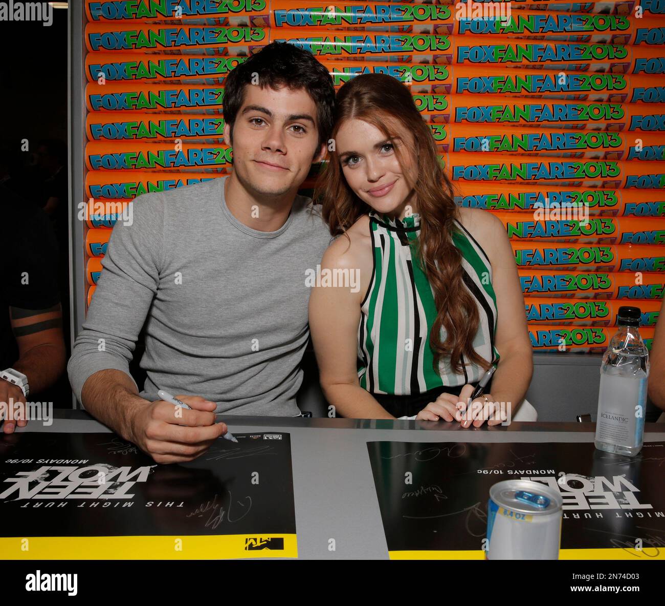 Dylan O'Brien and Holland Roden sign autographs at the "Teen Wolf" Cast ...