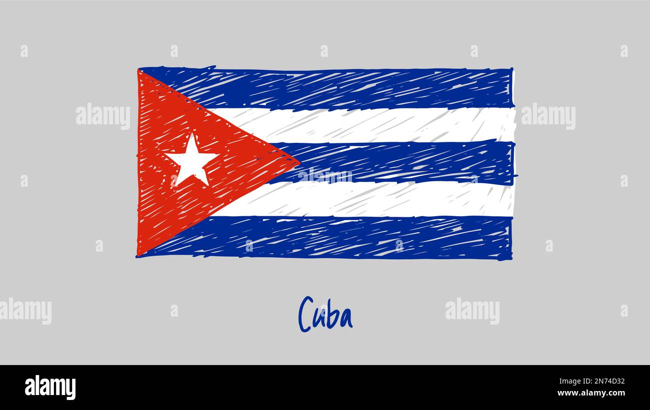 Flag Color Pencil Sketch Illustration Vector Stock Vector Image & Art ...