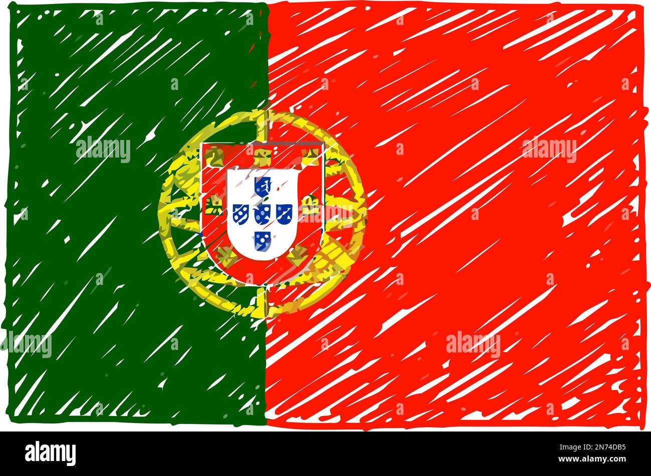 Flag Color Pencil Sketch Illustration Vector Stock Vector Image & Art ...