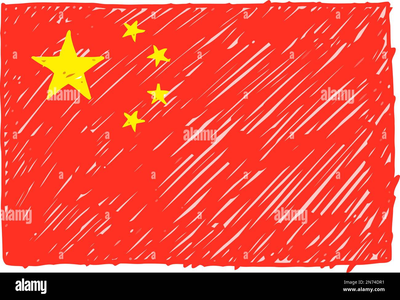 Flag Color Pencil Sketch Illustration Vector Stock Vector Image & Art ...