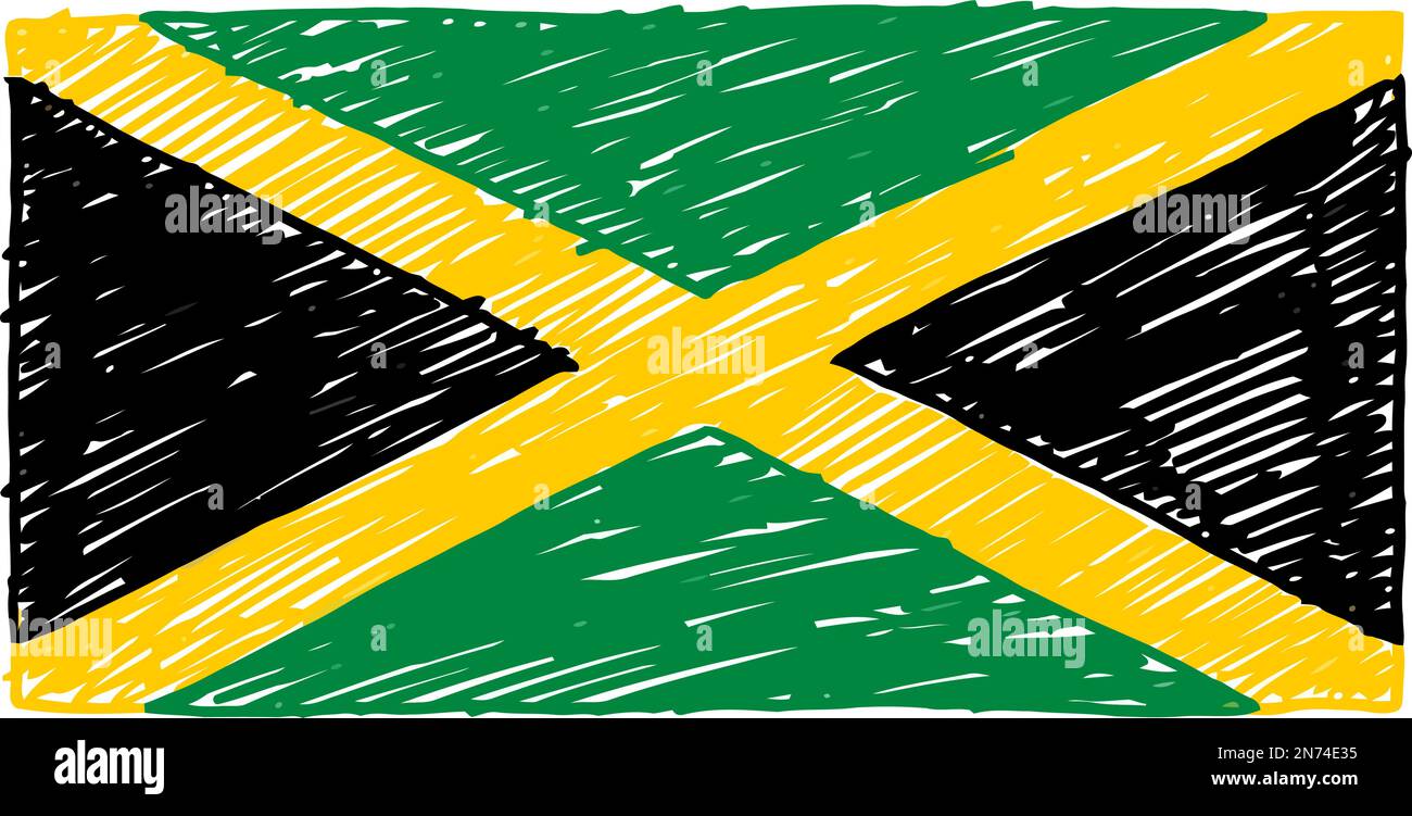 Flag Color Pencil Sketch Illustration Vector Stock Vector Image & Art ...