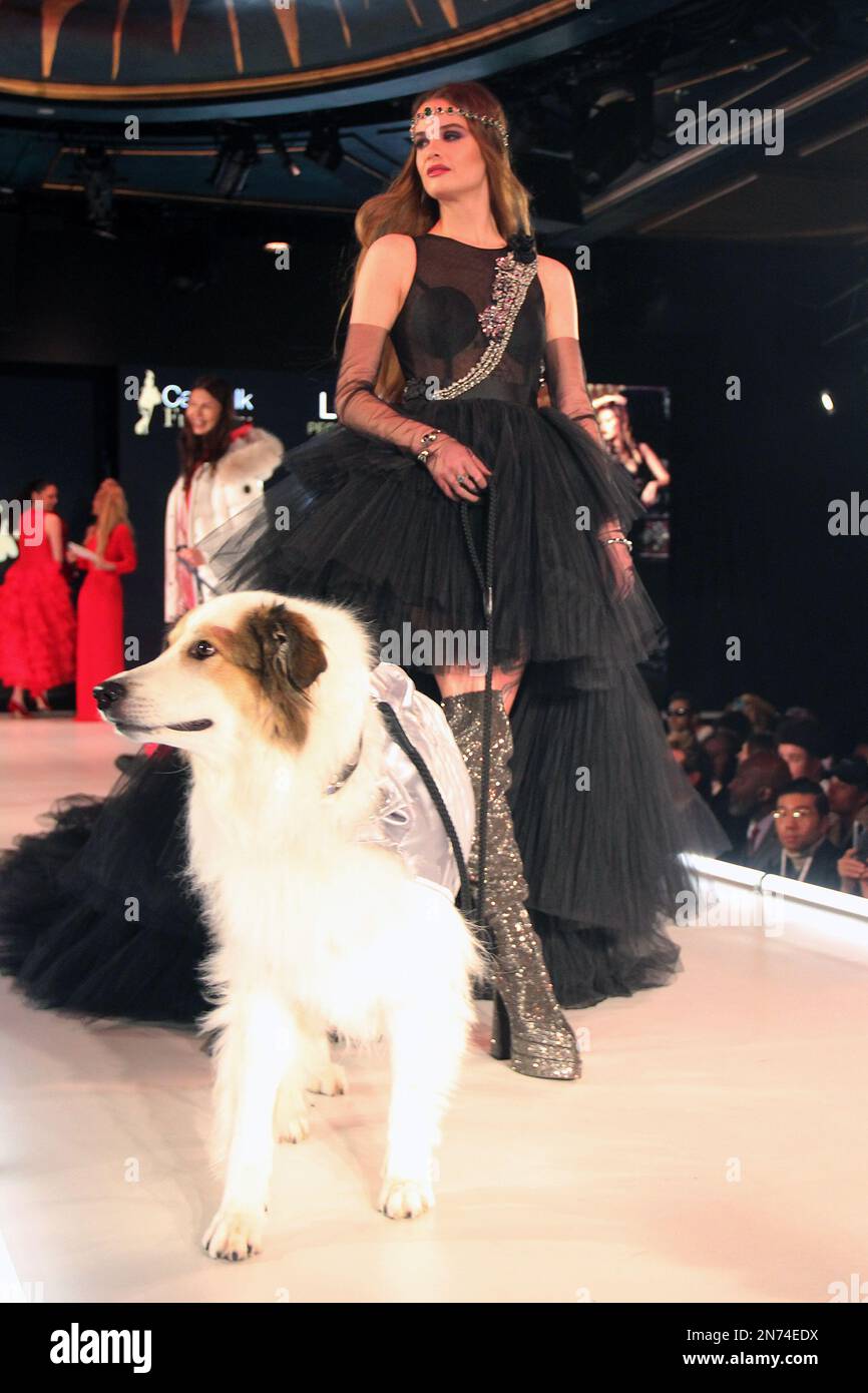 New York, NY, USA. 10th Feb, 2023. Model walks the runway at the ...