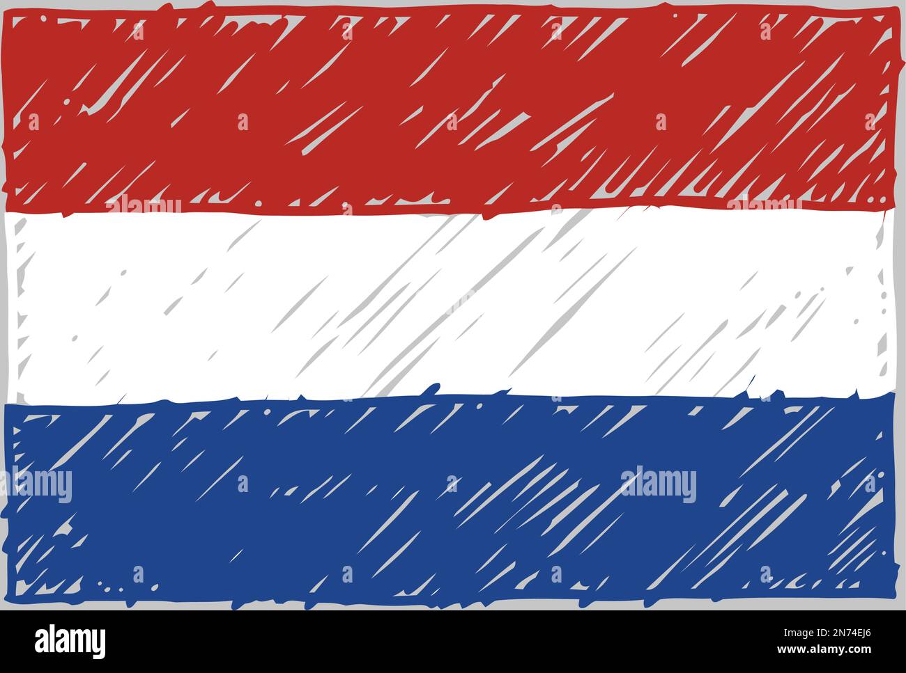 Flag Color Pencil Sketch Illustration Vector Stock Vector Image & Art ...