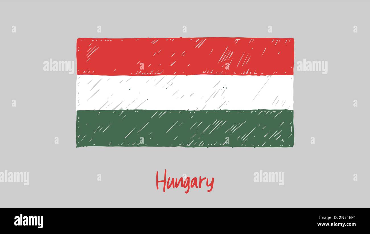 Flag Color Pencil Sketch Illustration Vector Stock Vector Image & Art ...