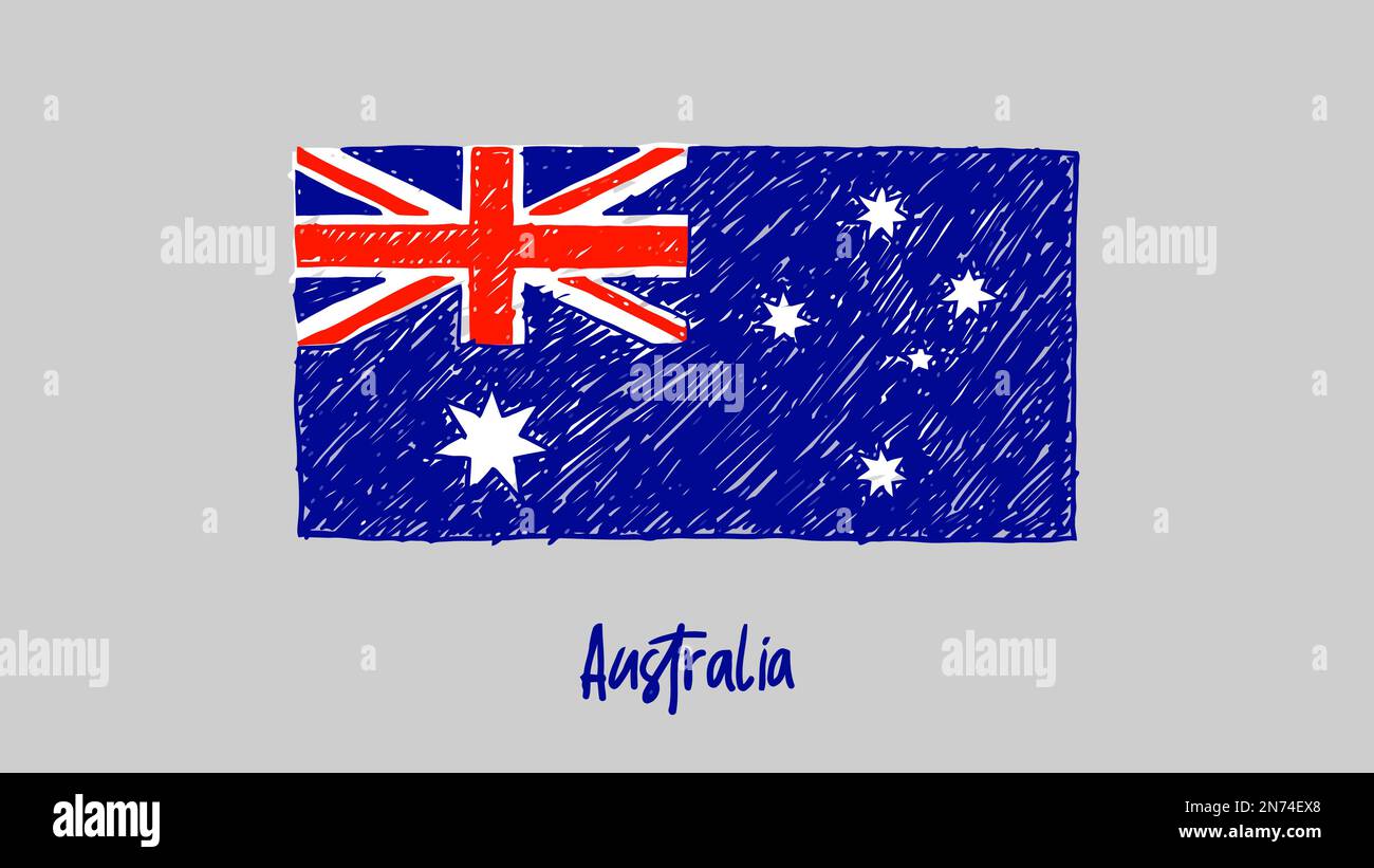 Flag Color Pencil Sketch Illustration Vector Stock Vector Image & Art ...