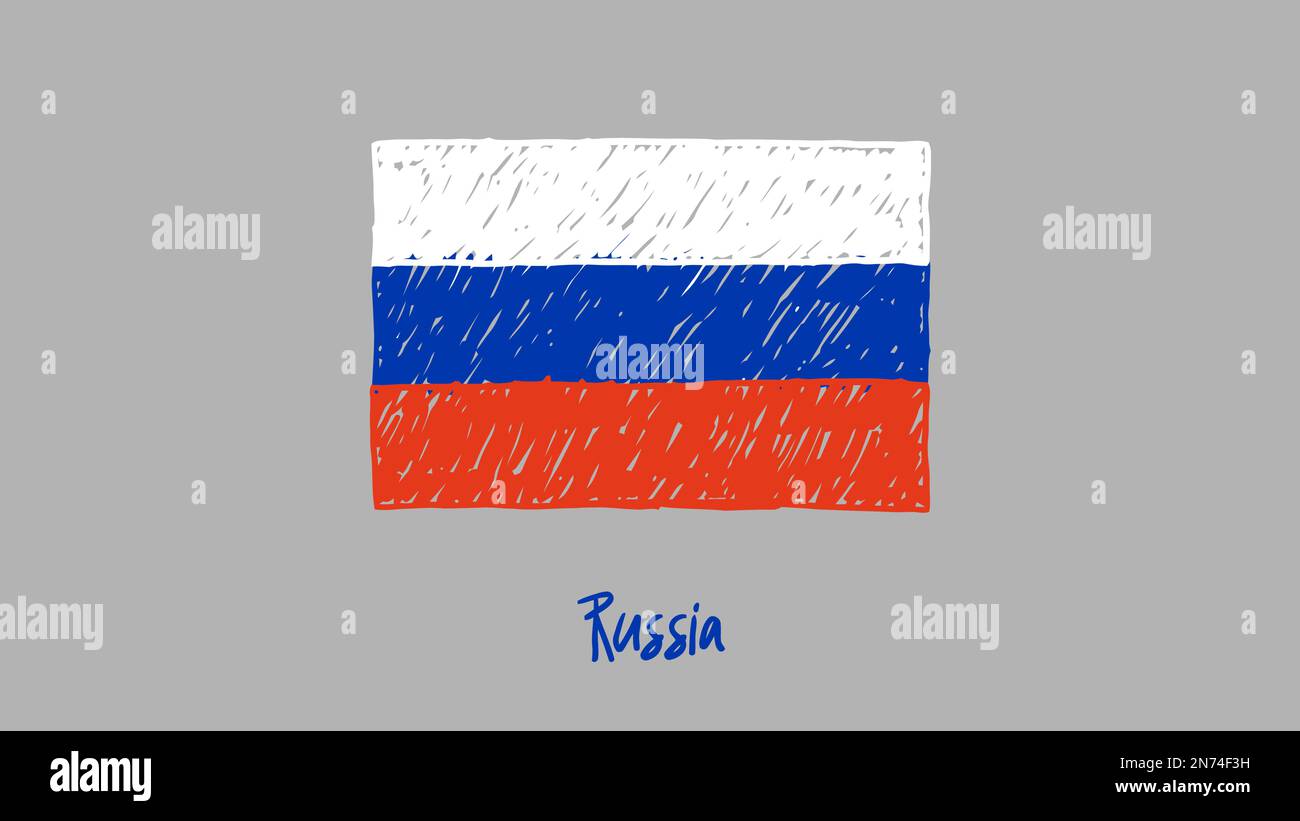 Flag Color Pencil Sketch Illustration Vector Stock Vector Image & Art ...