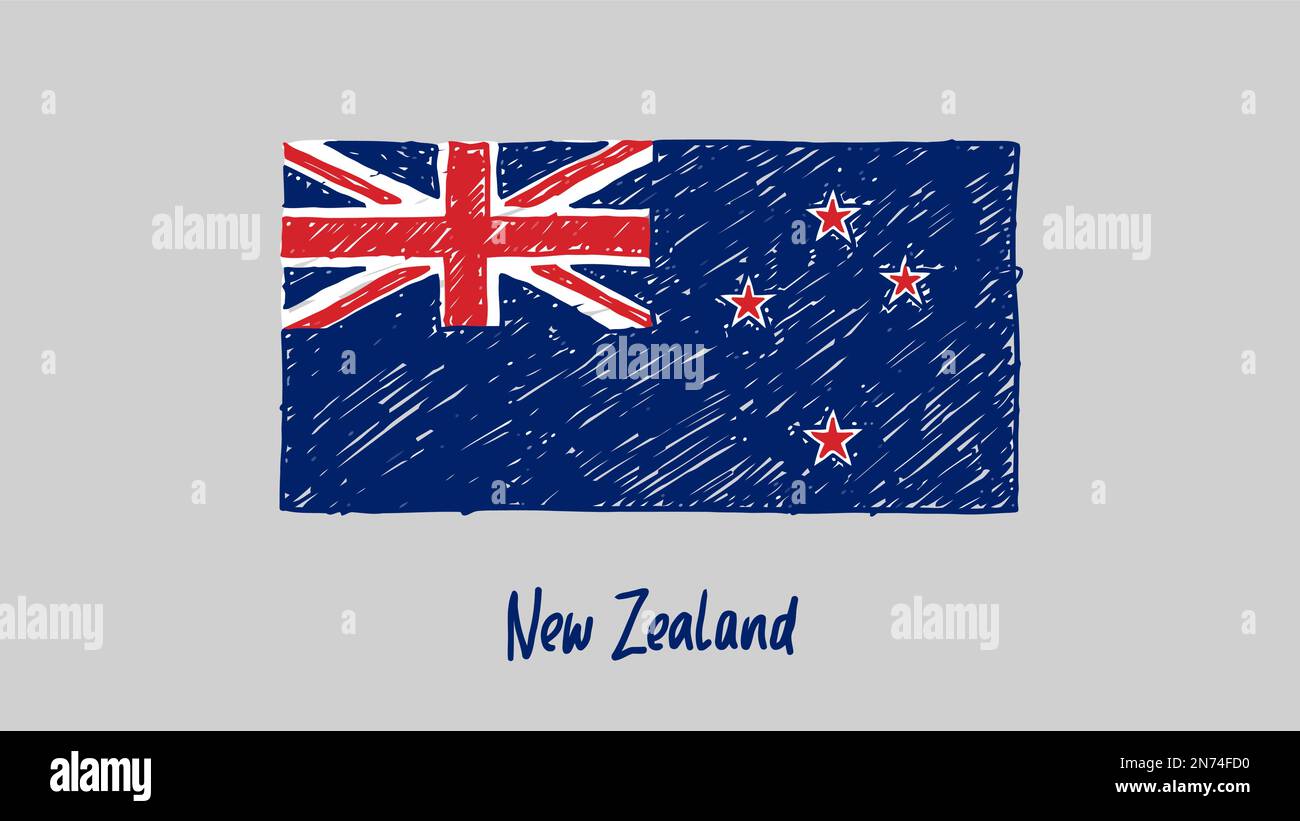 Flag Color Pencil Sketch Illustration Vector Stock Vector Image & Art ...