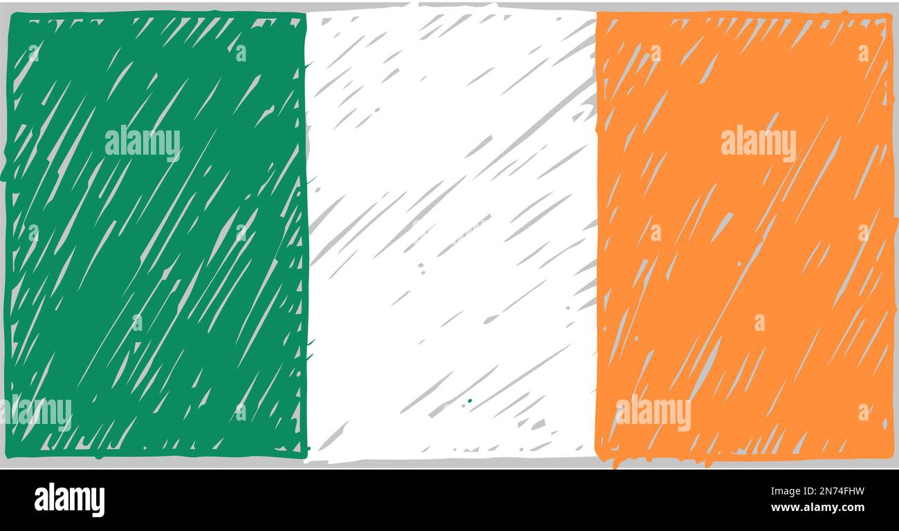 Flag Color Pencil Sketch Illustration Vector Stock Vector Image & Art ...