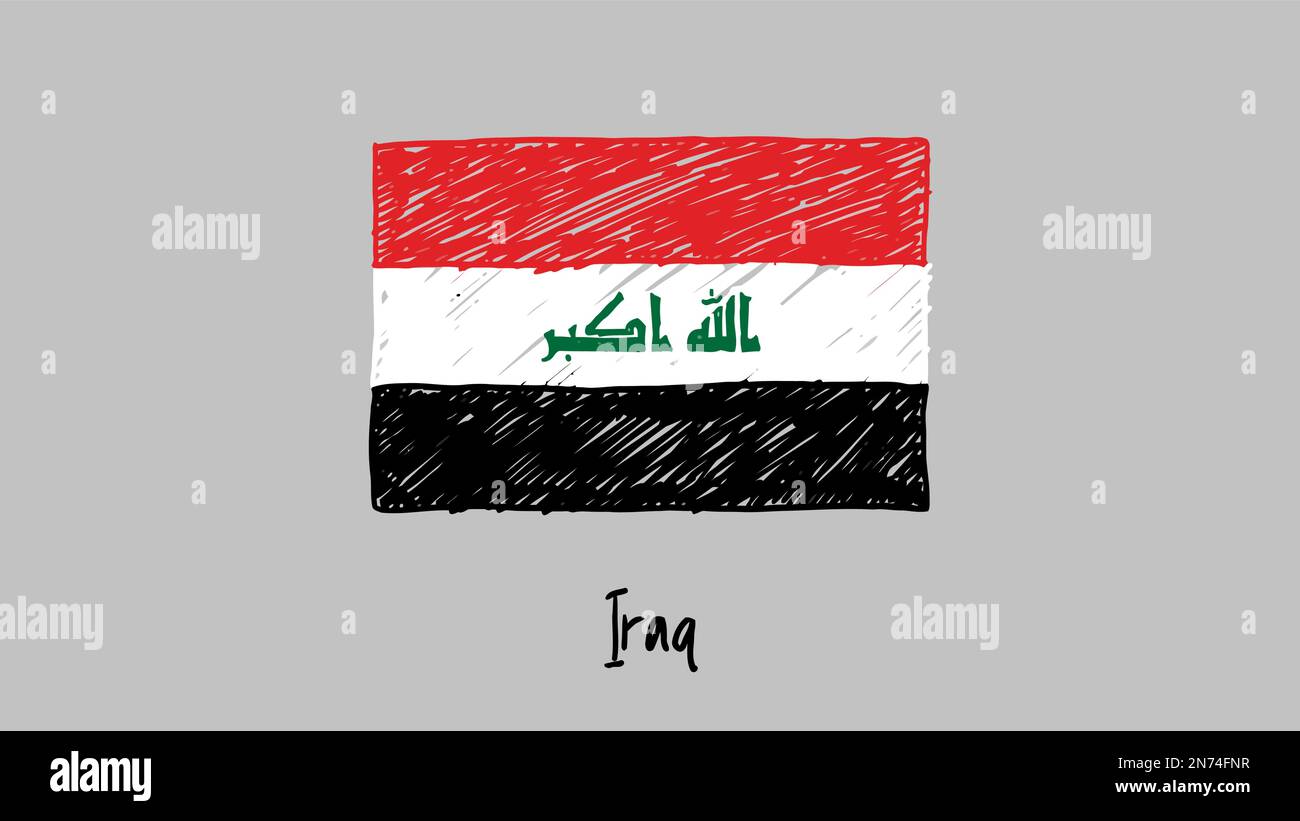Flag Color Pencil Sketch Illustration Vector Stock Vector Image & Art ...