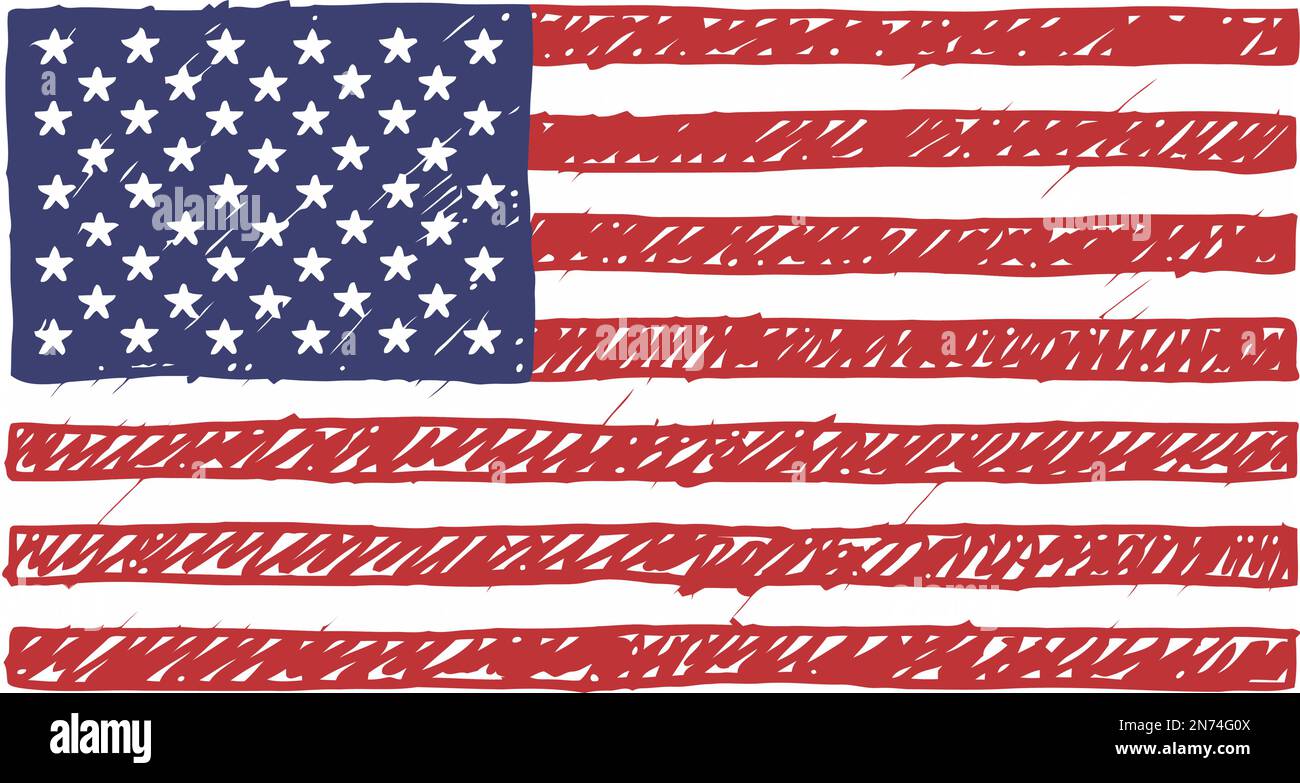 Flag Color Pencil Sketch Illustration Vector Stock Vector Image & Art ...