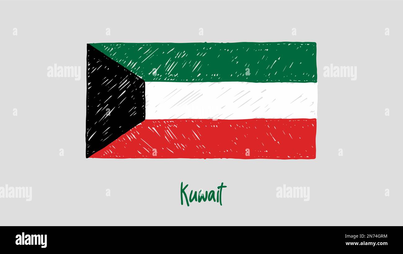 Flag Color Pencil Sketch Illustration Vector Stock Vector Image & Art ...