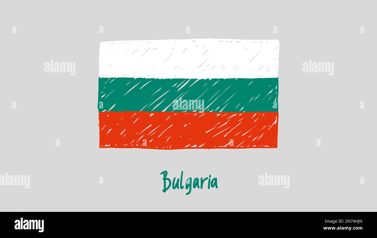 Flag Color Pencil Sketch Illustration Vector Stock Vector Image & Art ...
