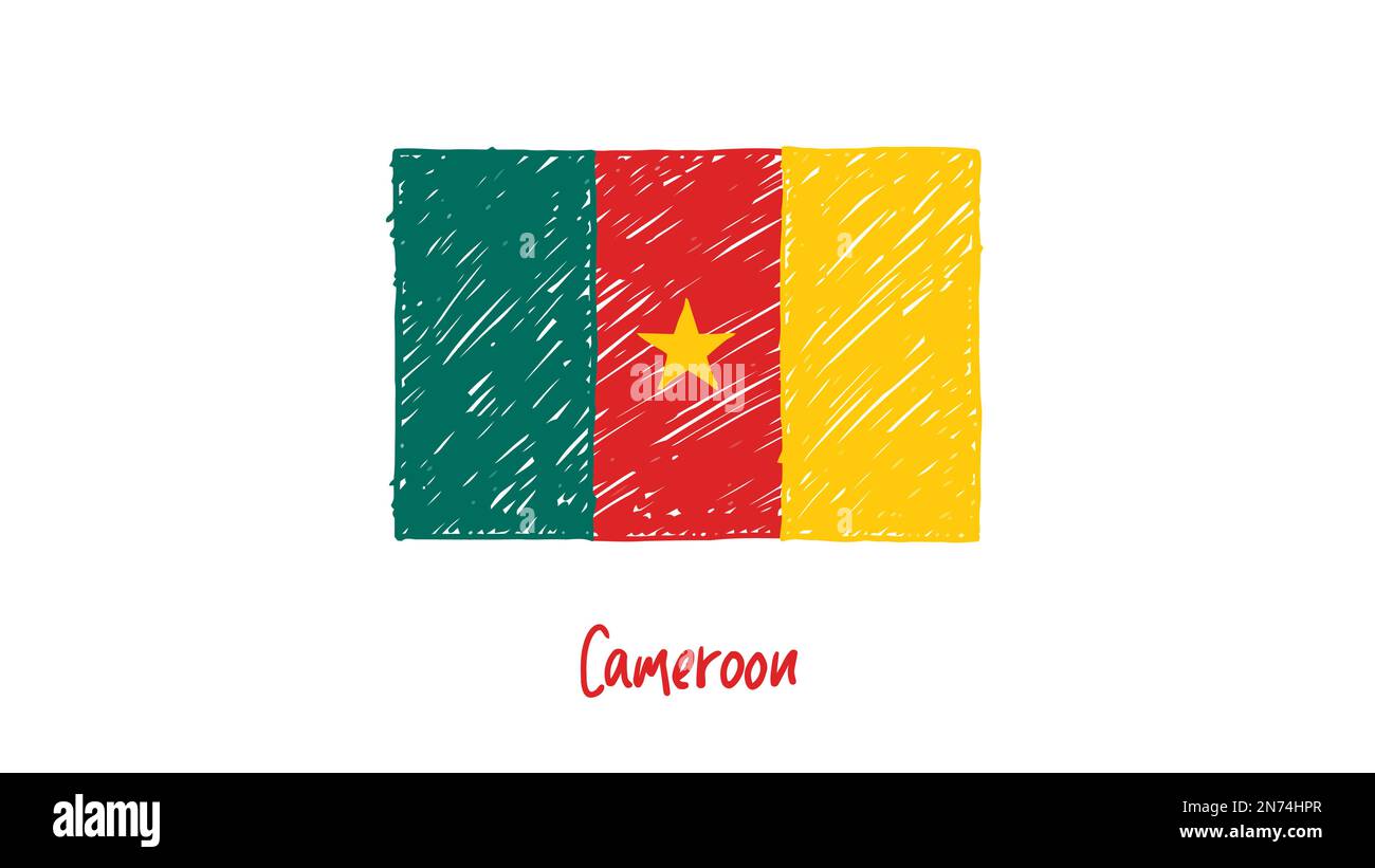 Flag Color Pencil Sketch Illustration Vector Stock Vector Image & Art ...