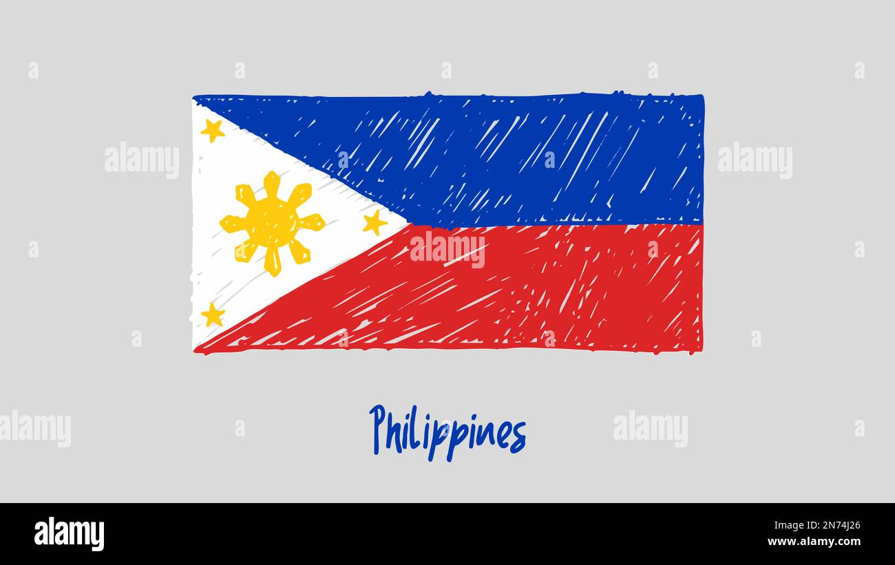 Flag Color Pencil Sketch Illustration Vector Stock Vector Image & Art ...