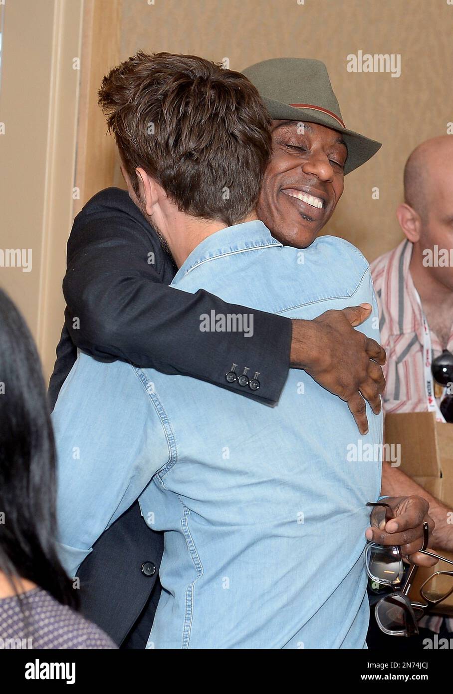 From left, actors Tom Mison and Orlando Jones attend the FOX "Sleepy ...