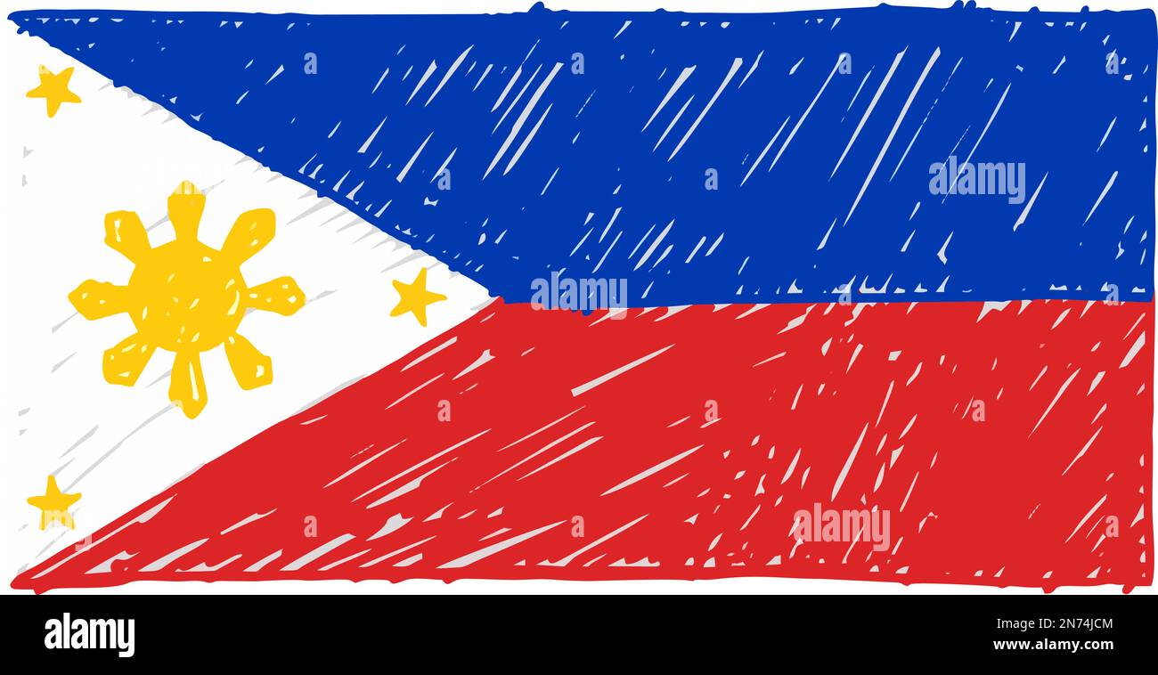 Flag Color Pencil Sketch Illustration Vector Stock Vector Image & Art ...