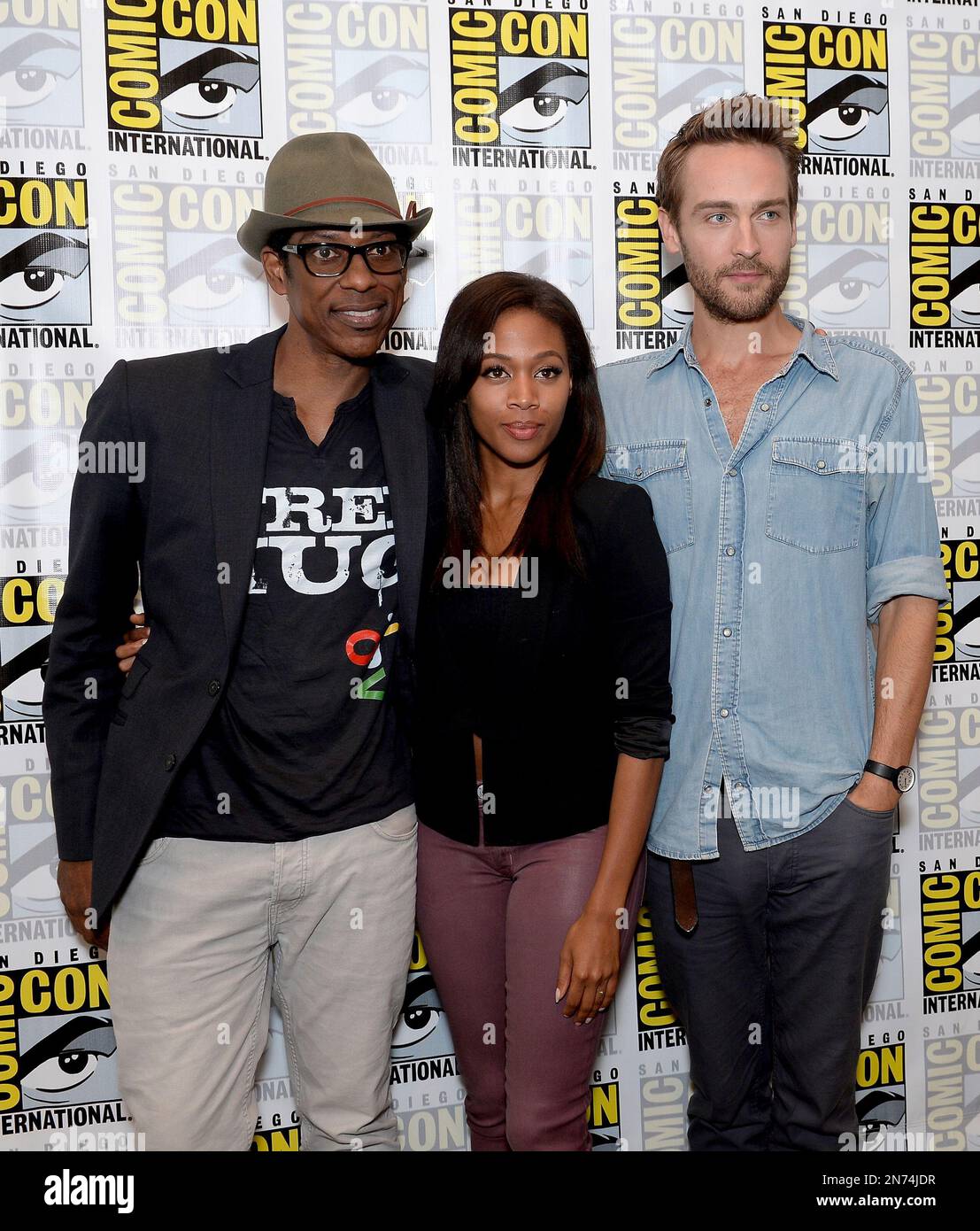 From left, actors Orlando Jones, Nicole Beharie and Tom Mison attend ...