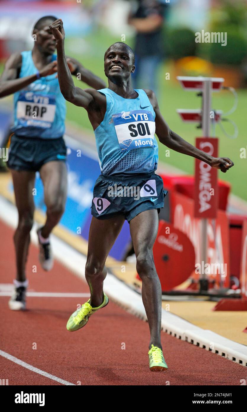 Edwin Cheruiyot Soi of Kenya wins the 5000m men race at the Herculis ...