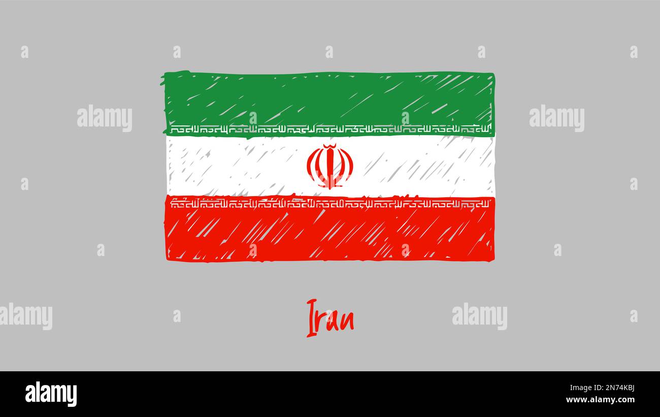 Flag Color Pencil Sketch Illustration Vector Stock Vector Image & Art ...