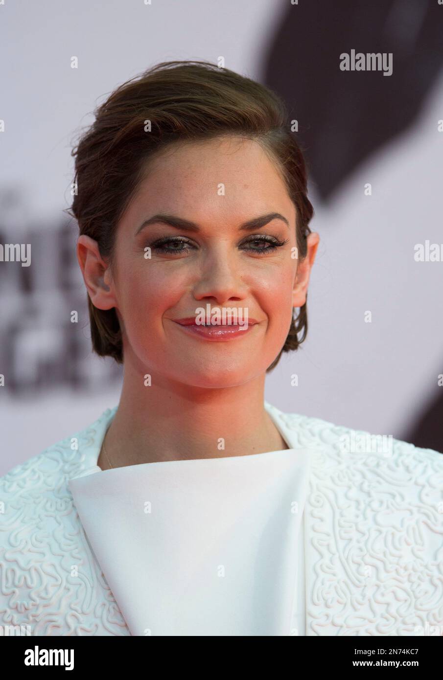 British actress Ruth Wilson poses as she arrives for the German ...