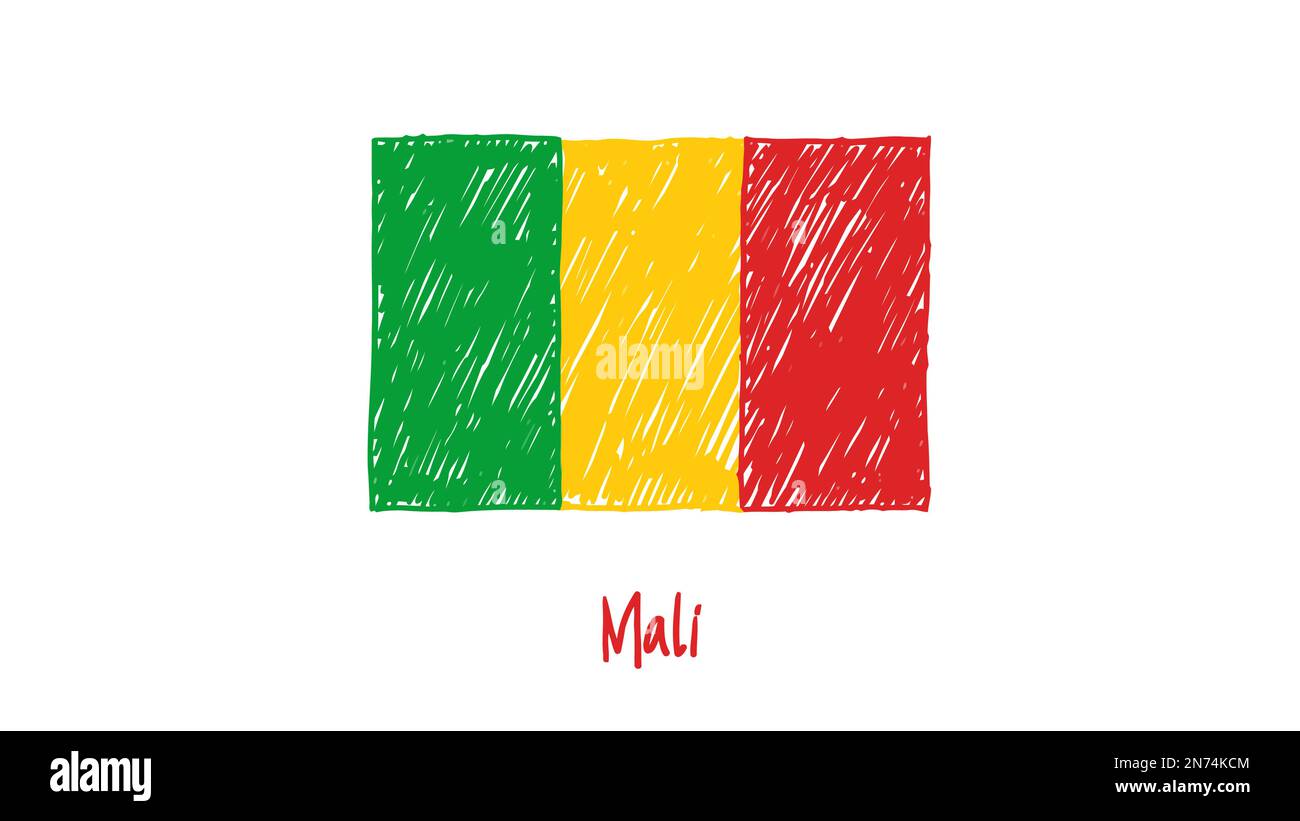 Flag Color Pencil Sketch Illustration Vector Stock Vector Image & Art ...
