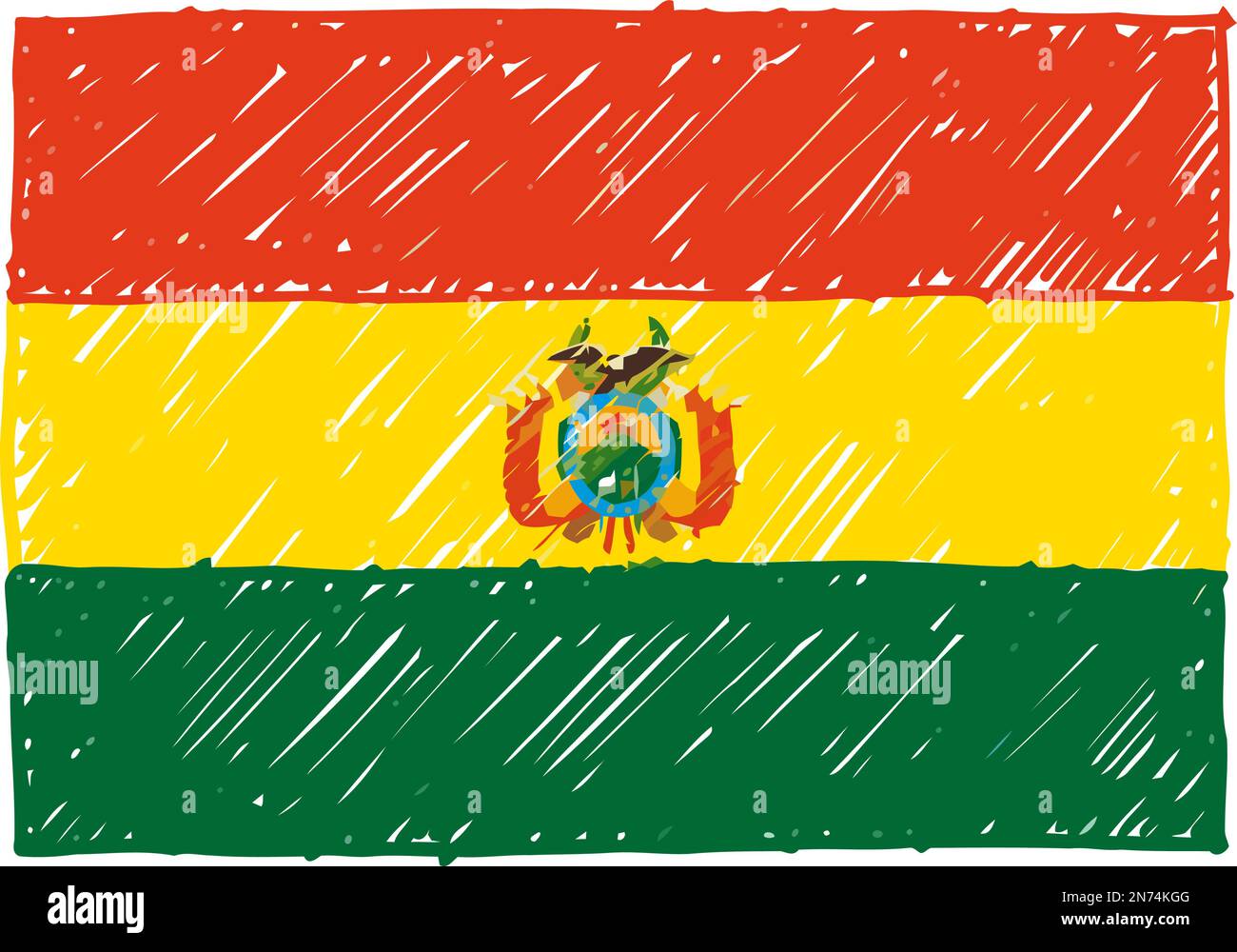 Flag Color Pencil Sketch Illustration Vector Stock Vector Image & Art ...