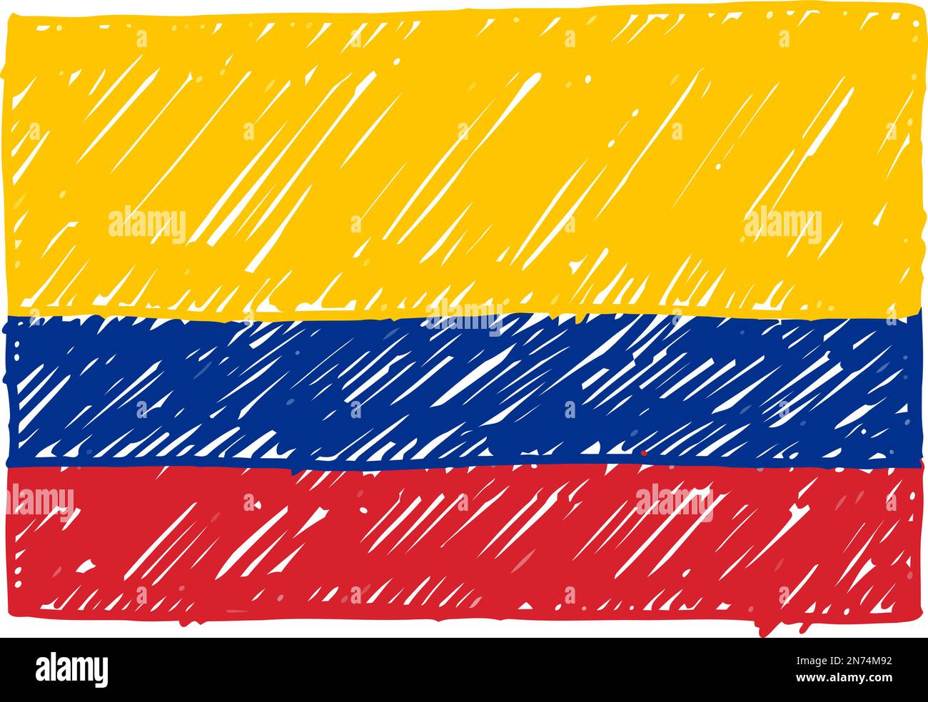Flag Color Pencil Sketch Illustration Vector Stock Vector Image & Art ...