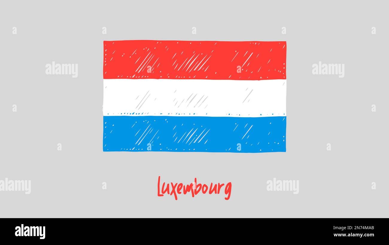 Flag Color Pencil Sketch Illustration Vector Stock Vector Image & Art ...