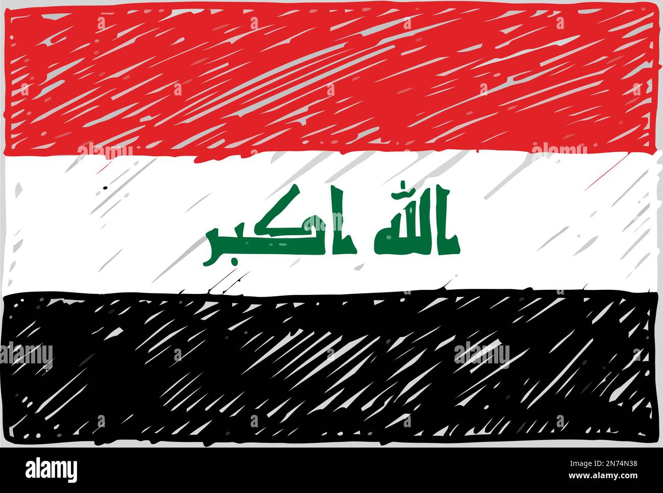 Flag Color Pencil Sketch Illustration Vector Stock Vector Image & Art ...